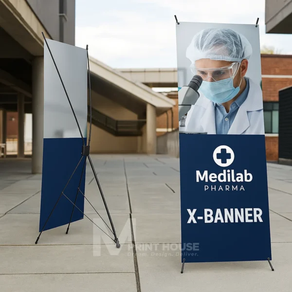 X Banners Dubai | Portable Event Display Stands UAE | M Print House