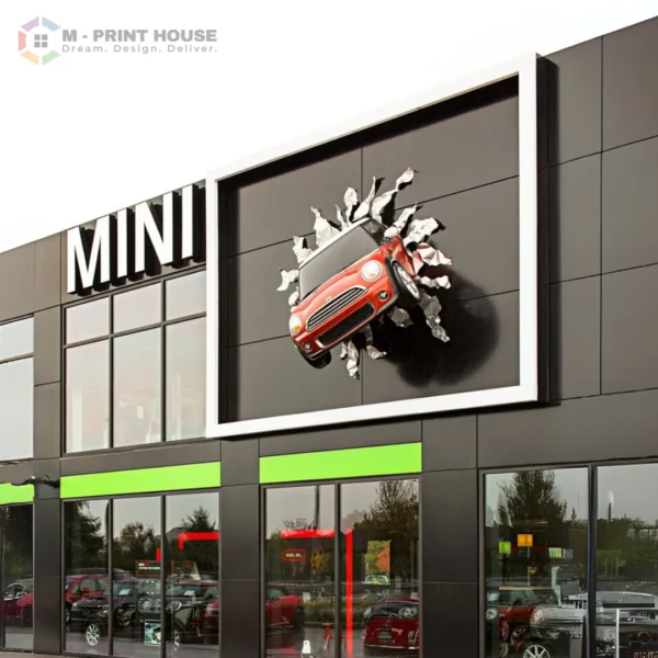 3D Acrylic Signage – Front & Back Illuminated UAE | M Print House