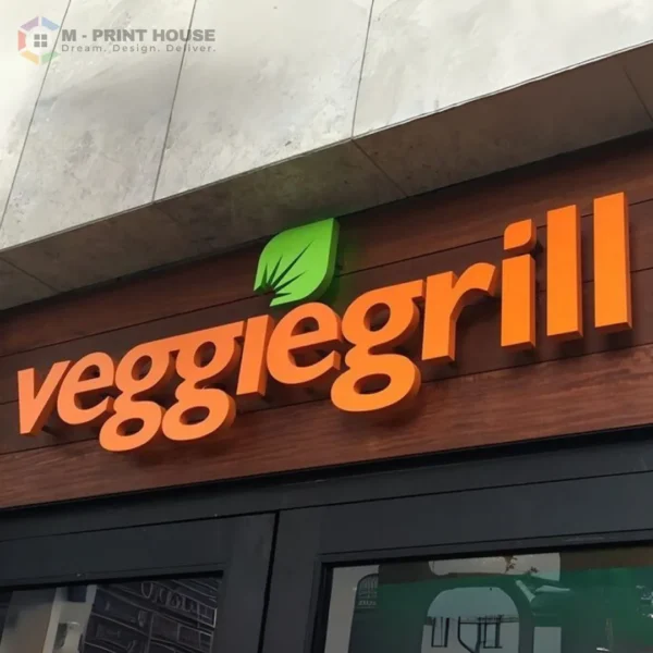 3D Acrylic Signage – Front & Back Illuminated UAE | M Print House