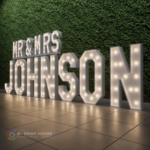 3D Marquee Signage UAE | Custom LED Letters | M Print House