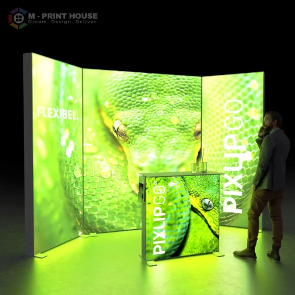 Backlit Exhibition Backdrop Wall UAE | Trade Show & Event Displays