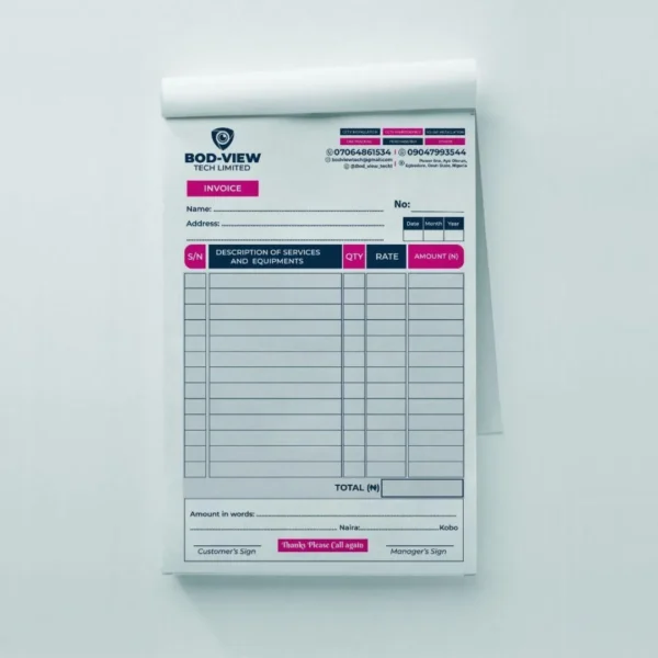 Delivery Order Book Dubai | Custom NCR Order Books UAE | M Print House