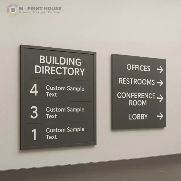 Indoor Directory Signage UAE | M Print House Dubai