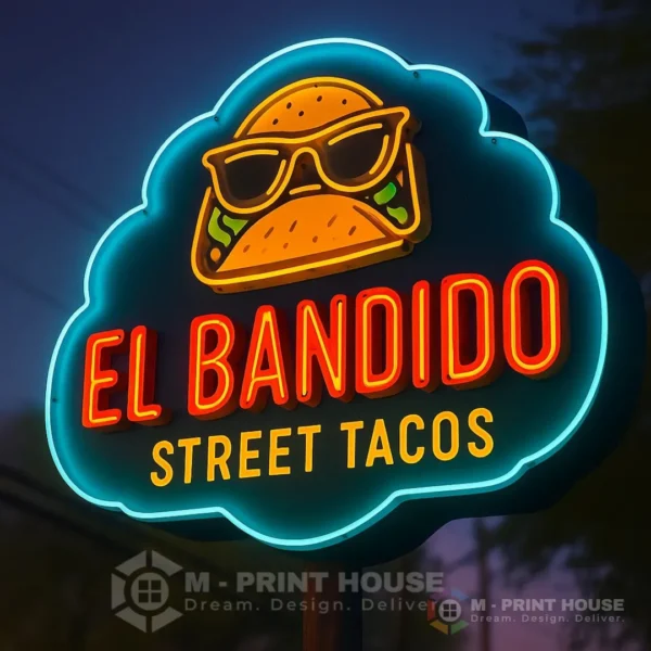 Neon 3D Signage & Neon Signboards UAE | M Print House