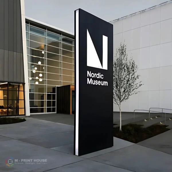 Pylon / Unipole Signage – Signboard UAE | M Print House