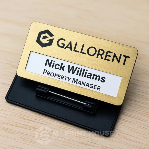Window Name Badges Dubai | Plastic & Metal Staff Tags UAE | M Print House