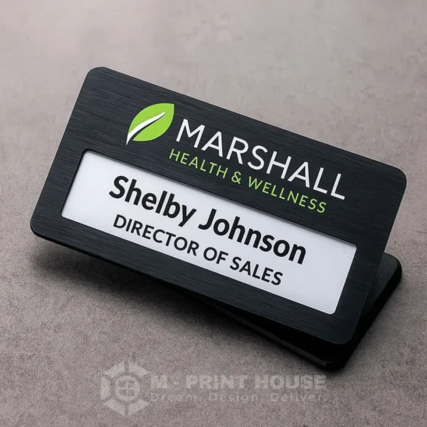 Window Name Badges Dubai | Plastic & Metal Staff Tags UAE | M Print House