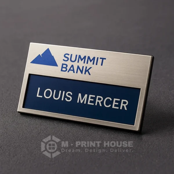 Window Name Badges Dubai | Plastic & Metal Staff Tags UAE | M Print House