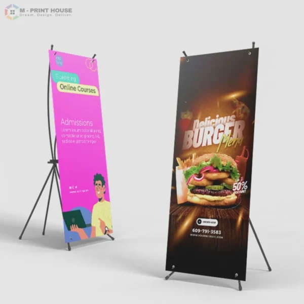 X Banners Dubai | Portable Event Display Stands UAE | M Print House