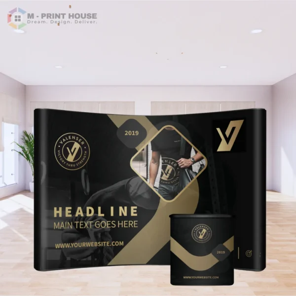 Curved Pop-Up Display with Hard Case UAE | M Print House