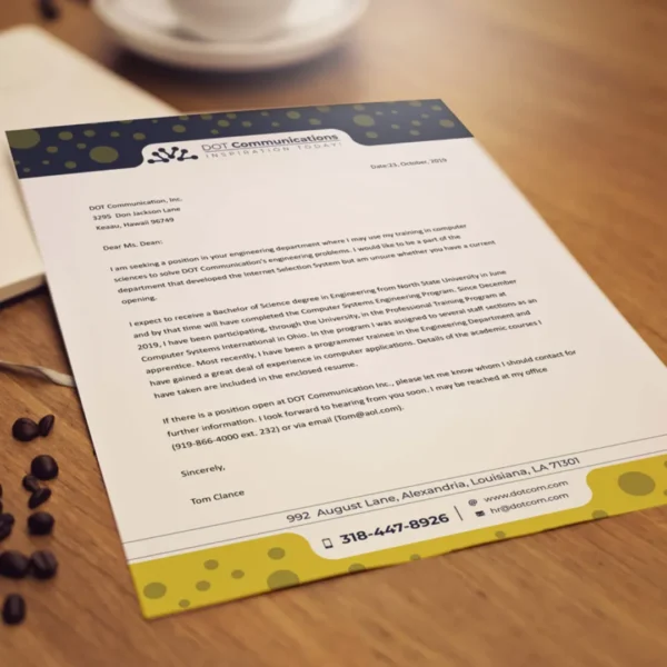 Letterhead Printing Dubai | Custom Corporate Letterheads UAE | M Print ...