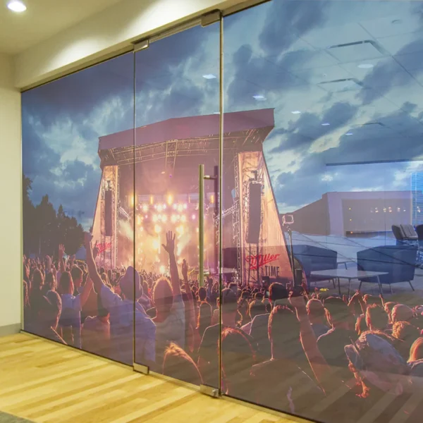 One Way Vision Film Dubai | Perforated Window Graphics UAE | M Print House