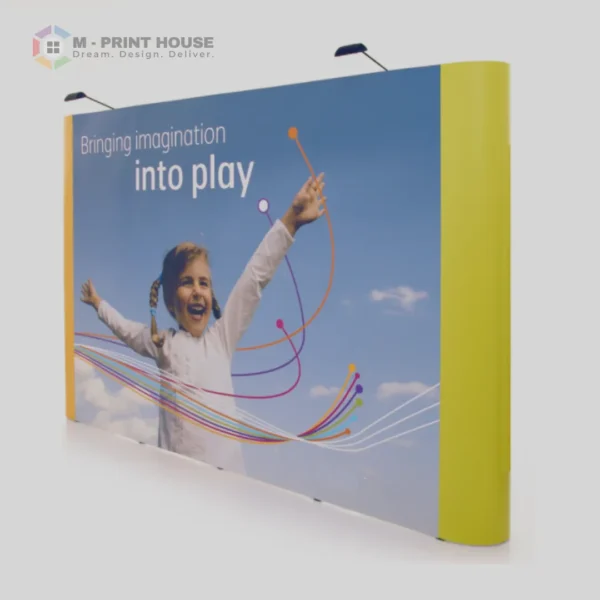 Curved Pop-Up Display with Soft Case UAE | M Print House
