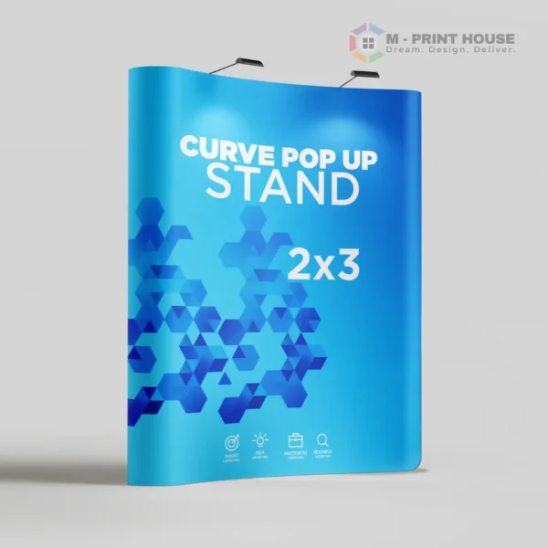 Curved Pop-Up Display with Soft Case UAE | M Print House