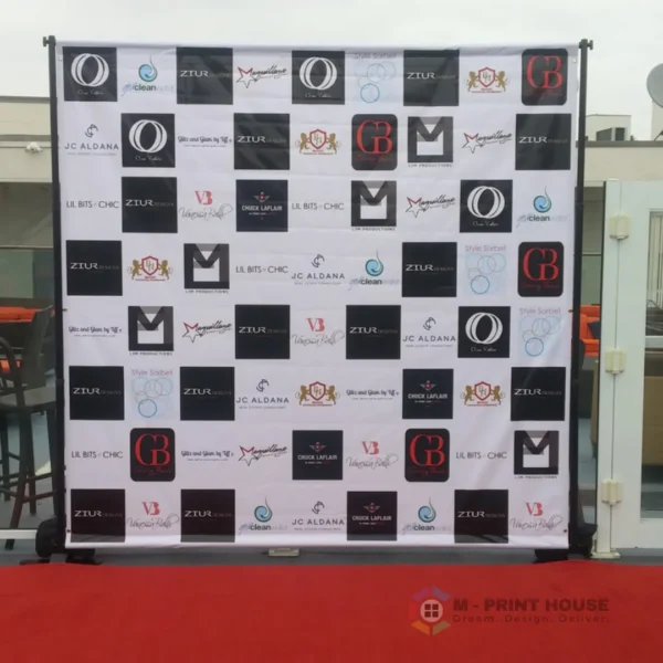Step & Repeat Backdrop Printing UAE | Custom Media Walls | M Print House