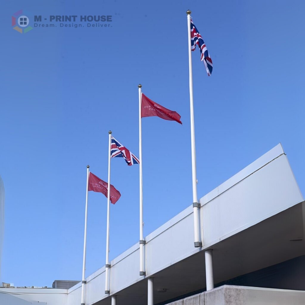 Wall Mounted Flags Printing UAE | M Print House